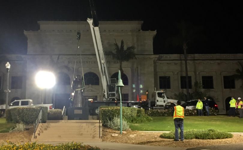 While California Removes the Statue of a Saint Rome Finally Removes the ...